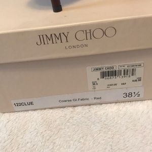 Jimmy Choo | Shoes | Jimmy Choo Slingback Red Glitter | Poshmark